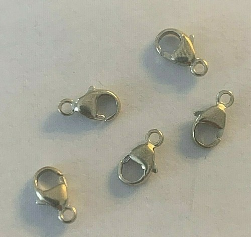 5 Sterling Silver 925 Pear Shape Lobsters Lock 9mm Jewelry Finding ...