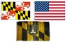 Calvert Arms Flag 3x5 King's Colours Colors Maryland Lord Baltimore ...