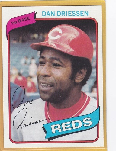 1980 TOPPS BASEBALL DAN DRIESSEN #325 REDS NMMT *93832 | eBay