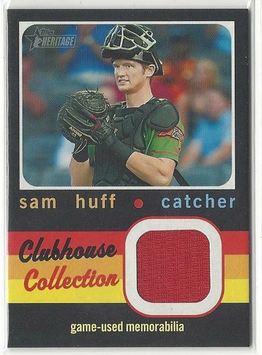 2020 Topps Heritage Minor League Sam Huff Clubhouse Collection Jersey ...