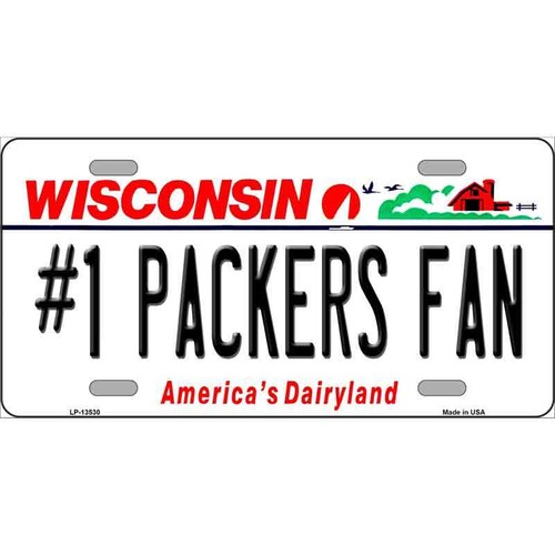 Number 1 Packers Fan Novelty Metal License Plate Tag Tag LP-13530 | eBay