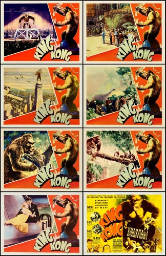 FAY WRAY ROBERT ARMSTRONG In KING KONG Full Set Of 8 Indiv 11x14 LC ...