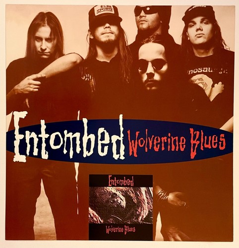 Entombed Wolverine Blues Poster 1993 Album Promo Flat METAL 12 X 12 ...