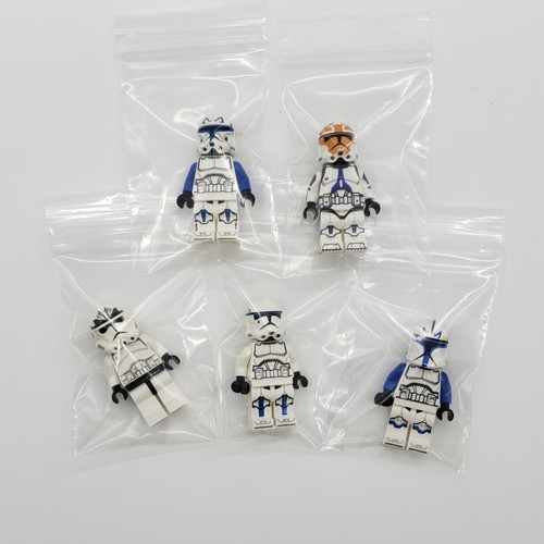 Lot of 5 Custom Printed Star Wars Trooper Minifigure 501st Rex Lego ...