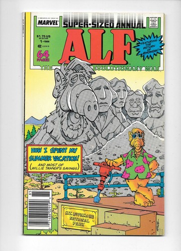 Alf #1 1988 VF+ Super Sized Annual Newsstand Variant Marvel Comics | eBay