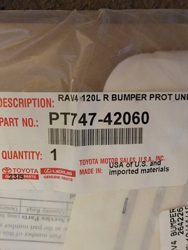 2006-2013 TOYOTA RAV4 REAR BUMPER APPLIQUE NEW OEM PT747-42060 | eBay