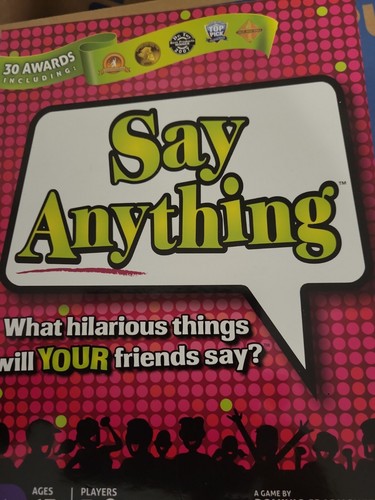 “SAY ANYTHING!” GAME-AWARD WINNING PARTY GAME OF THE YEAR-100% COMPLETE ...