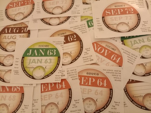 Replica Road Tax Disc 3 disc offer for Classic Vehicle Car Bespoke ...
