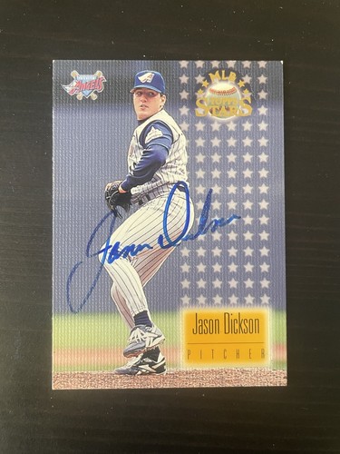 1997 Topps Stars #91 Jason Dickson Los Angeles Angels Signed Card ...