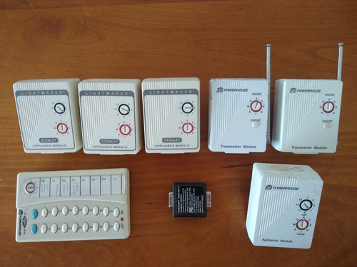 x10 home automation kit (3) 360-3090 (2) TM751 (1) HR12A (1) CM17A (1 ...