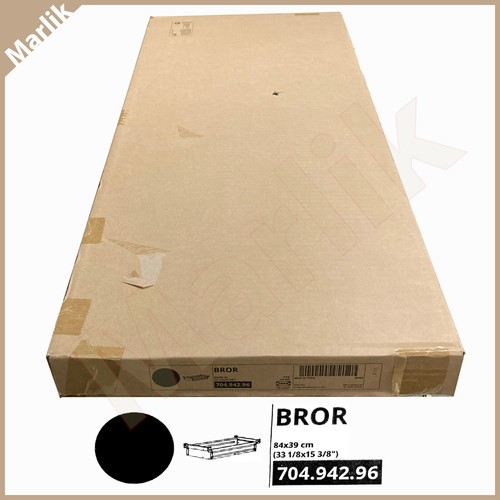 IKEA BROR Drawer, 33 1/8x 15 3/8" ( 84x39 cm ) Black/Steel, 704.942.96 ...