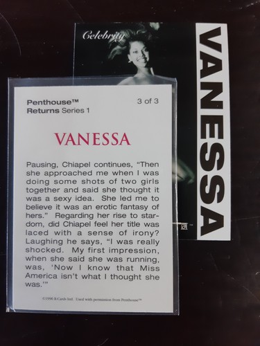 1996 Penthouse Return Series 1 VANESSA Card #3/3 R-Card Intl---FREE SHIPPING---- | eBay