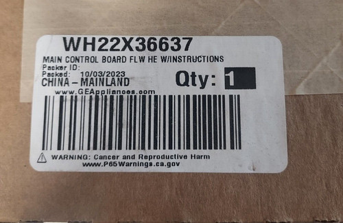 WH22X36637 GE MAIN CONTROL BOARD | eBay