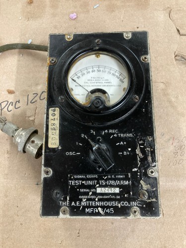 WWII ARC 5 Radio Test Set TS-178 ARM 1 | eBay
