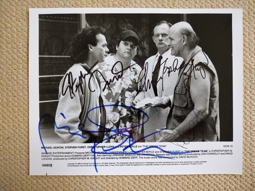 autographed 8x10 photo Michael Keaton, Stephen Furst, Christopher Lloyd ...