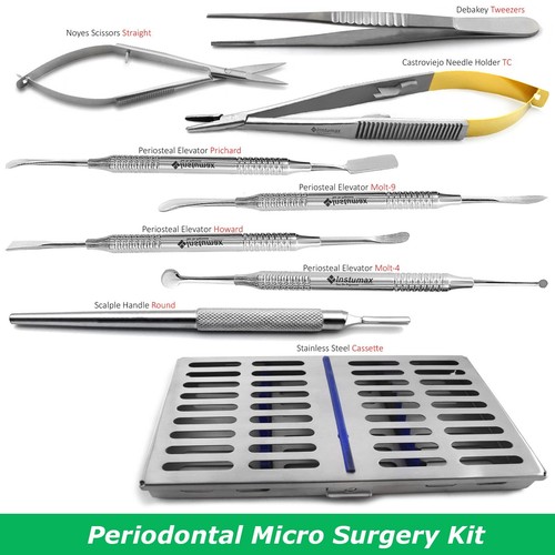 Periodontal Micro Surgery Kit Perio Dental Oral Surgery Instruments ...