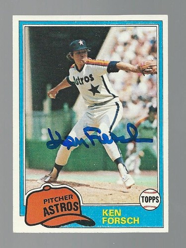 Ken Forsch Signed Auto 1981 Topps #269 Baseball Card Autograph | eBay