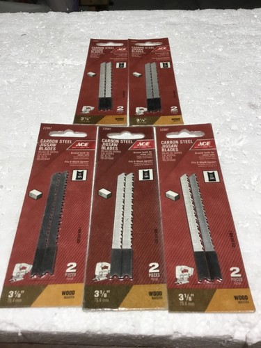 ACE HARDWARE #22987 CARBON STEEL U-SHANK 10 BRAND NEW JIGSAW BLADES | eBay
