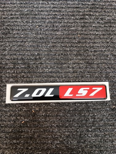 Chevrolet 7.0 LS7 3D Stick On Emblem New Chevy Camaro Silverado ...