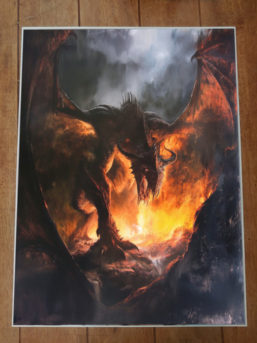Balrog Fire Demon Lord of the Rings Style Poster 18x24in | eBay