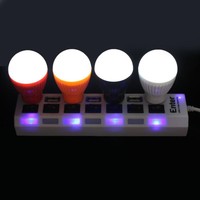 5W Portable LED Bulb USB Light Lamp White For Computer Laptop PC ...