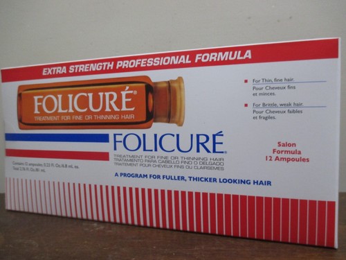 Folicure Treatment For Fine or Thinning Hair - 12 Ampoules 0.23 fl oz ...