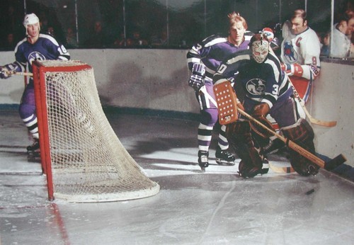PRINT HOCKEY PICTURE WHA CLEVELAND CRUSADERS GERRY CHEEVERS AND PAUL ...