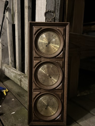Springfield 1702 Barometer Humidity Thermometer Weather Station | eBay