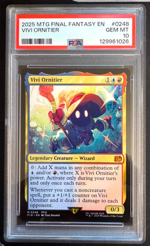 2025 MAGIC FINAL FANTASY MTG #0248 VIVI ORNITIER MYTHIC RARE PSA 10 GEM ...