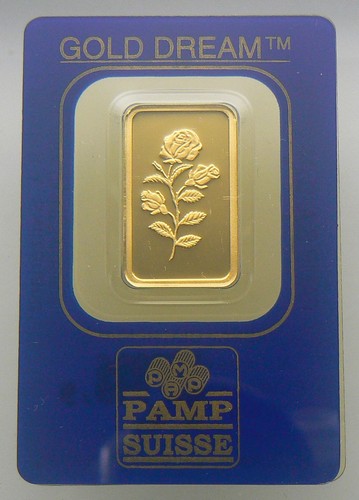 5 grams Sealed Gold Dream Bar Pamp Suisse ROSE .9999 Fine #259886 Small ...