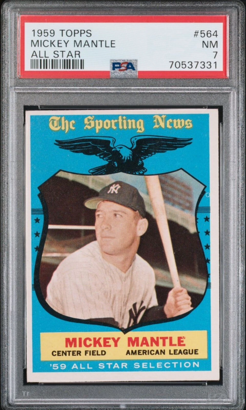 Mickey Mantle 1959 Topps #564 All-Star Price Guide - Sports Card Investor