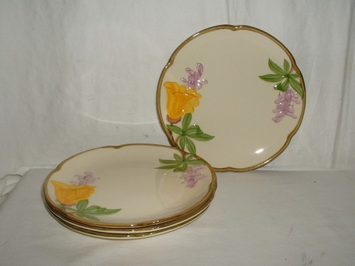Lot of 4 Franciscan Poppy 6 1/4" Bread & Butter Plates | eBay