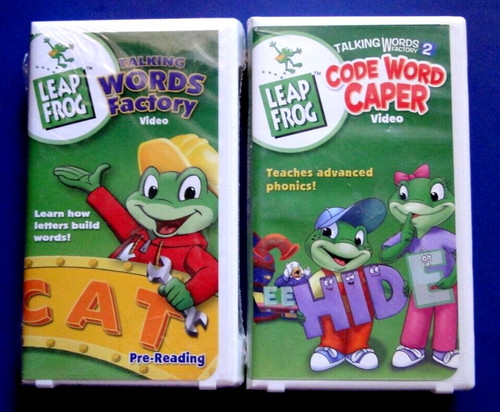 2 VHS Leap Frog: Talking Words Factory & Code Word Caper VIDEO ...