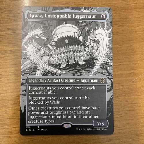 Graaz, Unstoppable Juggernaut Showcase - MTG - ONE Phyrexia All Will Be ...