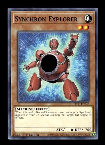 YuGiOh Synchro Storm Synchron Explorer LED8-EN048 NM/MT * * | eBay
