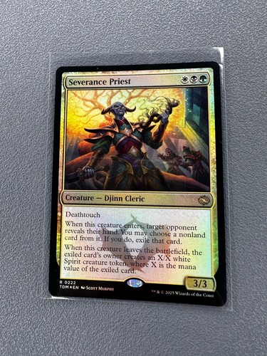 X1 Foil Severance Priest #222 MTG Tarkir: Dragonstorm TDM Magic The ...