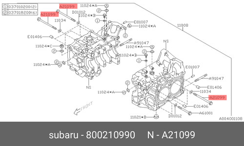 Genuine OE Bolt 10X158X30 800210990 For Subaru 80021-0990 | eBay