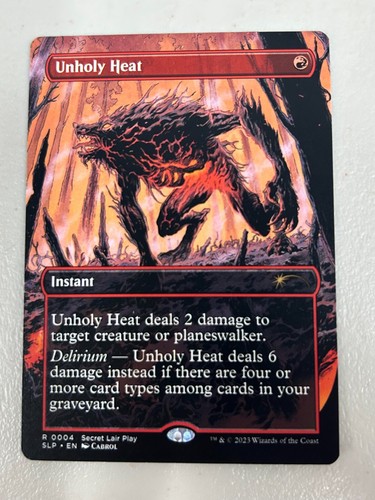 MTG Normal Promo Unholy Heat Secret Lair Play | eBay