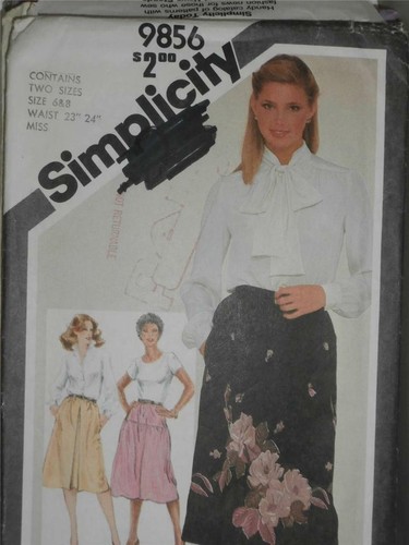Simplicity Sewing Pattern 9856 Woman's Skirts 6 8 | eBay