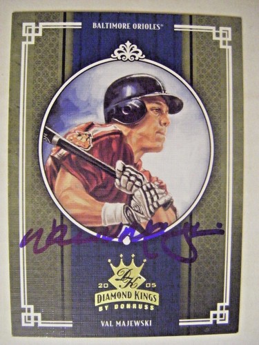 VAL MAJEWSKI signed ORIOLES 2005 Donruss DK baseball card AUTO RUTGERS ...