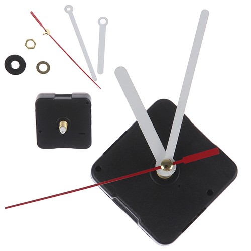 DIY Silent Classic sliver Quartz Watch Wall Clock Movement Mechanism ...