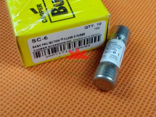 10PCS Bussmann SC-6 (SC 6) 600V SC6 6Amp Time-Delay Class Fuse | eBay