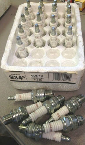 17 NEW CHAMPION COPPER PLUS, OMC SPARK PLUGS, #934S, #QL87YC AND 6 # ...