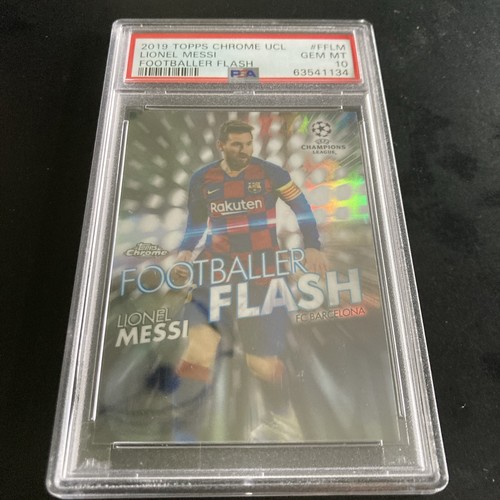 2019-20 Topps Chrome UCL Footballer Flash Lionel Messi #LM PSA 10 GEM ...