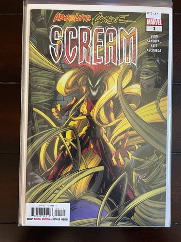 Absolute Carnage Scream 1 High Grade Marvel Comic Book D71-187 | eBay