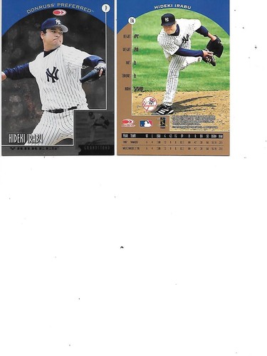 Hideki Irabu 1998 Donruss Preferred Grandstand MLB Card #136 BOGO FREE ...