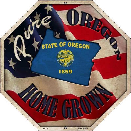 Oregon Home Grown Metal Novelty Stop Sign BS-438 | eBay