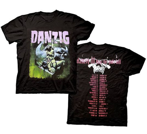 Danzig Tour Tee – Vintage Wash Double Sided Band Shirt | eBay