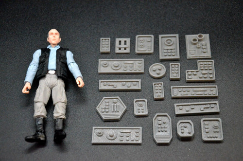 DIORAMA GREEBLE lot COMPUTER DOOR KEYPADS 1:18 SCALE figure STAR WARS ...