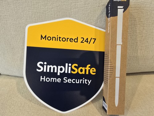 Brand New SimpliSafe Yellow Yard Sign and Stake L5 Fast Free Shipping ...